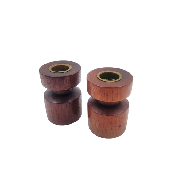 Vintage | Accents | Vintage Mcm Murmann Denmark Hand Turned Walnut Wood ...